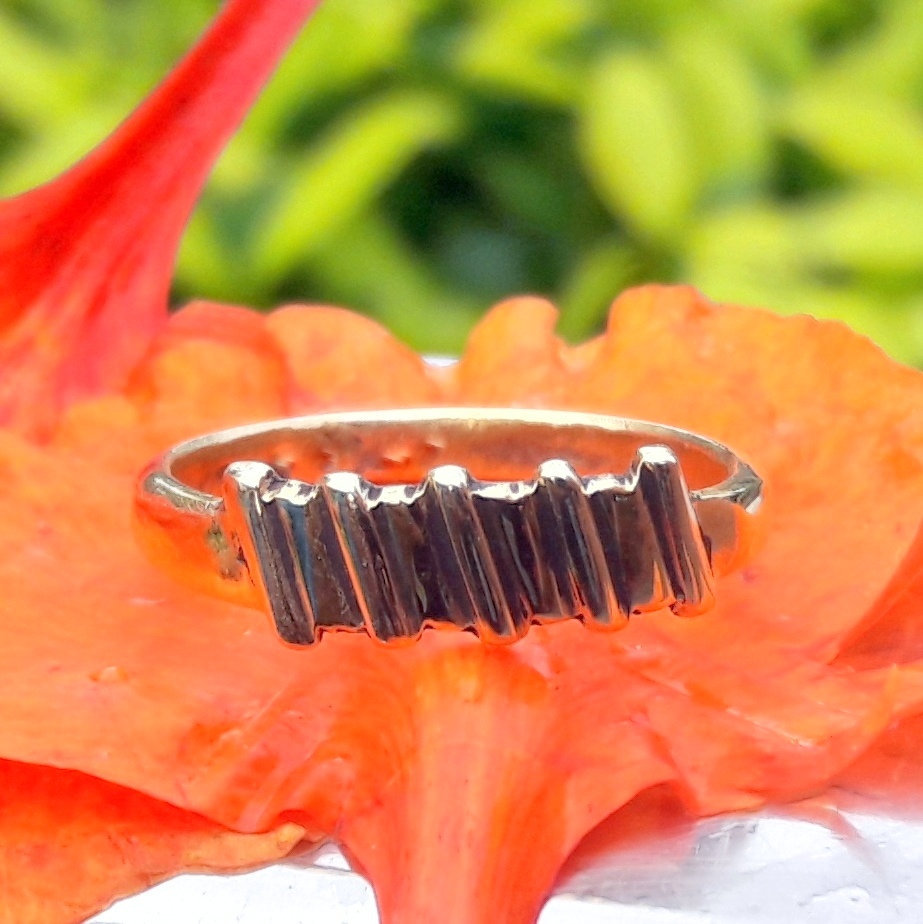 Five Joint Bar Ring, 925 Sterling Silver Ring, Midi Ring, Engagement ...