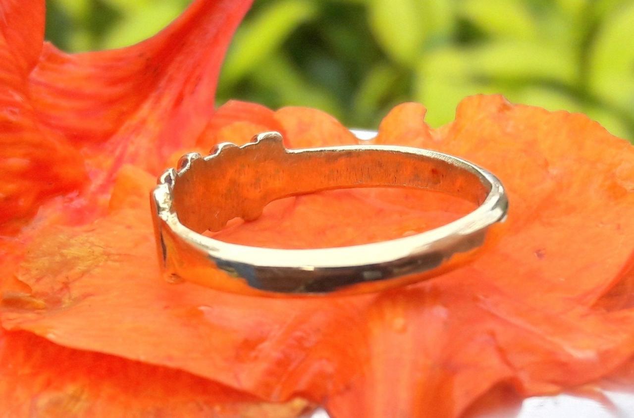 Five Joint Bar Ring, 925 Sterling Silver Ring, Midi Ring, Engagement ...