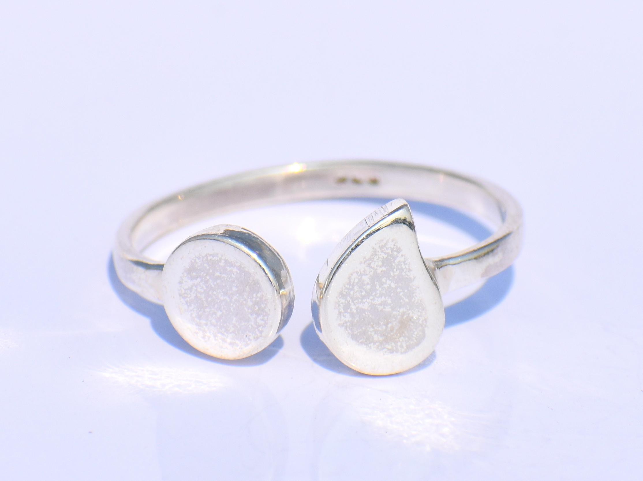 Semicolon Design Ring, Sterling Silver Ring, Handmade Ring, Motivation ...